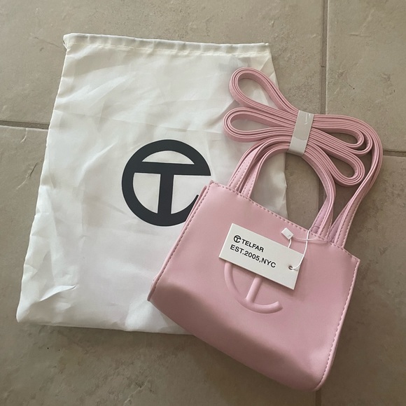 Bags | Small Telfar Purse Bubblegum Pink | Poshmark